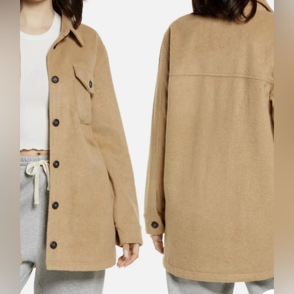 Thread & Supply | Jackets & Coats | Thread Supply Camel Shacket | Poshmark